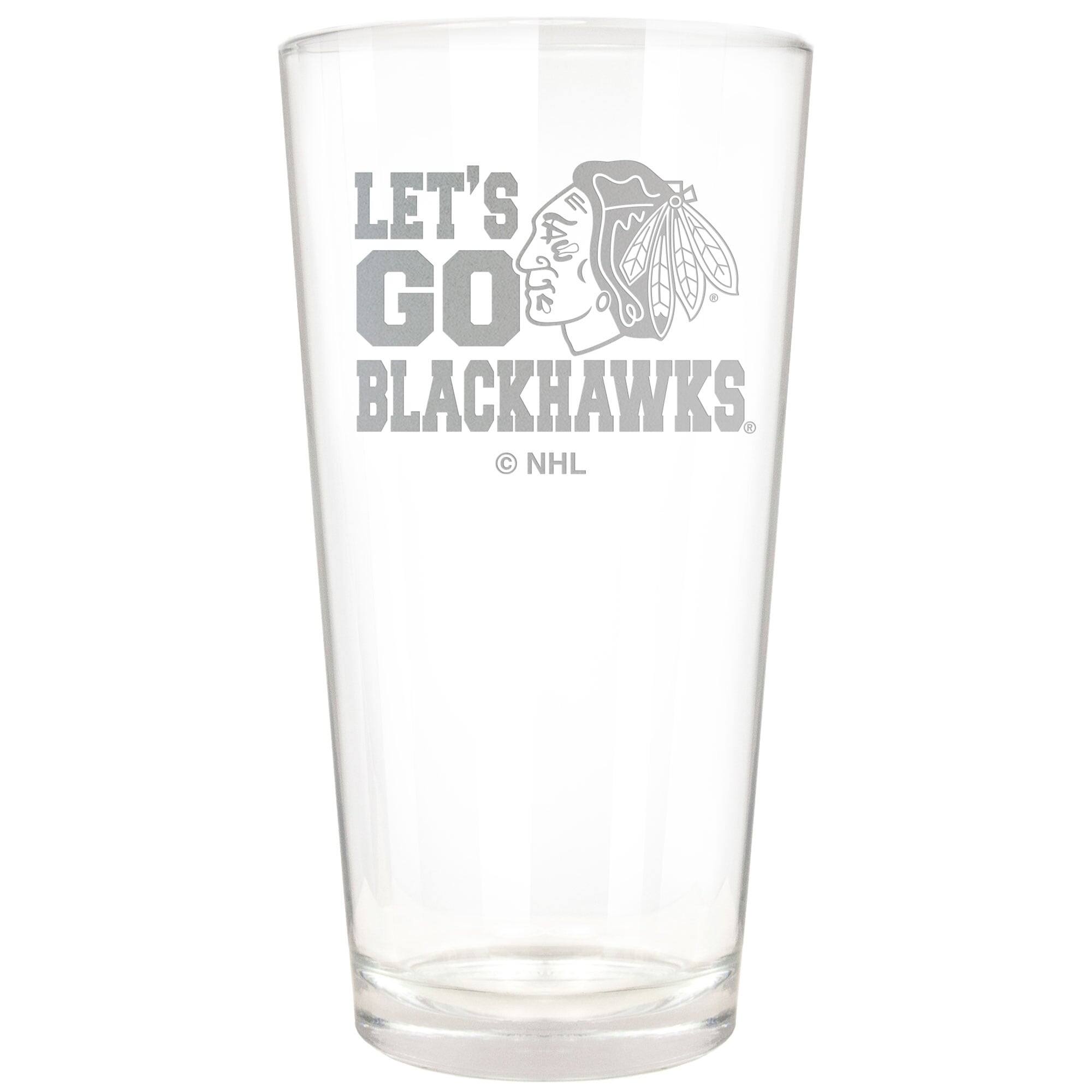 Great American Products Chicago Blackhawks Etched 16oz. Rally Cry Pint ...
