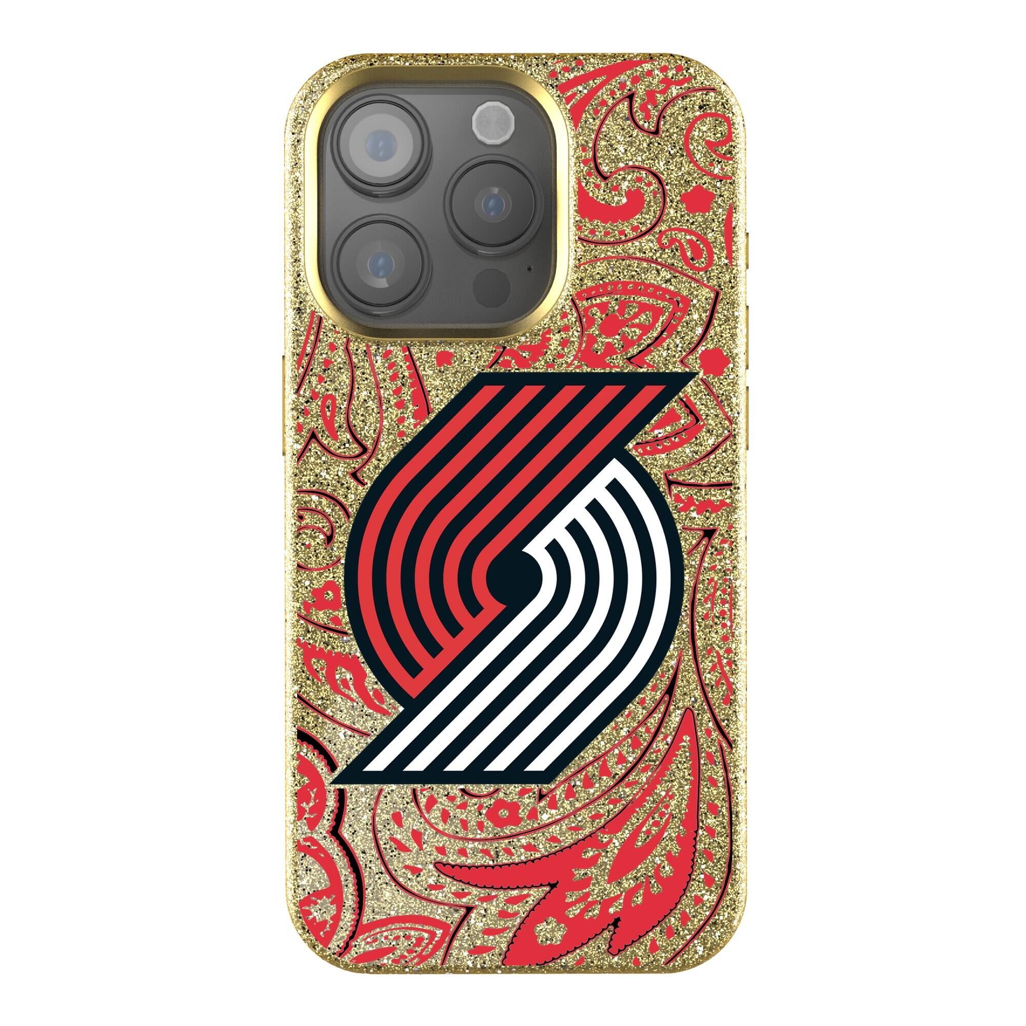 Keyscaper - NBA - Portland Trail Blazers Paisley Bling iPhone - 14 Plus ...