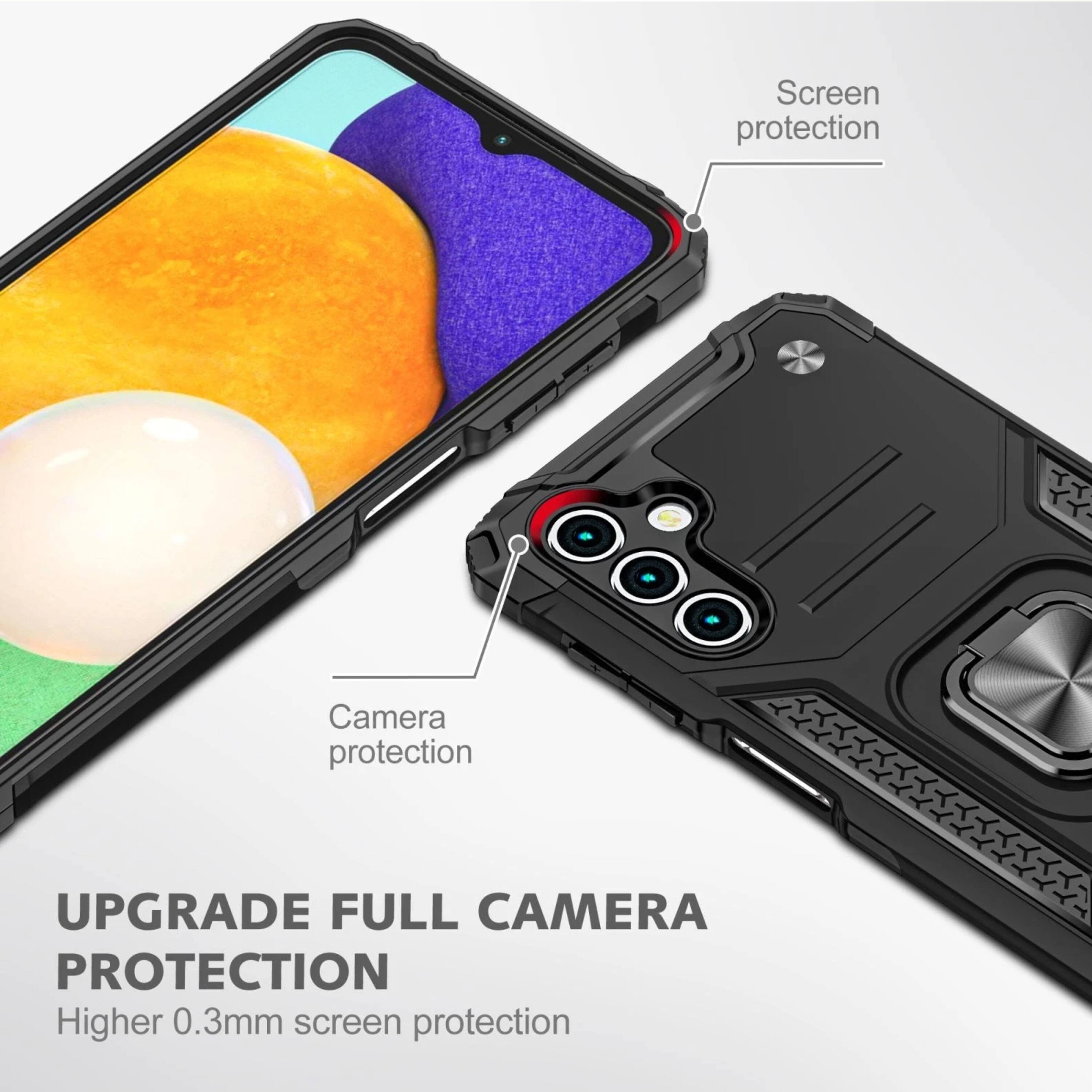 Kitcheniva Rugged Phone Cover With Ring Kickstand For Samsung A15 5G ...