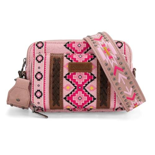 DORLUKFU Wrangler Crossbody Bag for Women Boho Aztec Small Multi Pocket ...