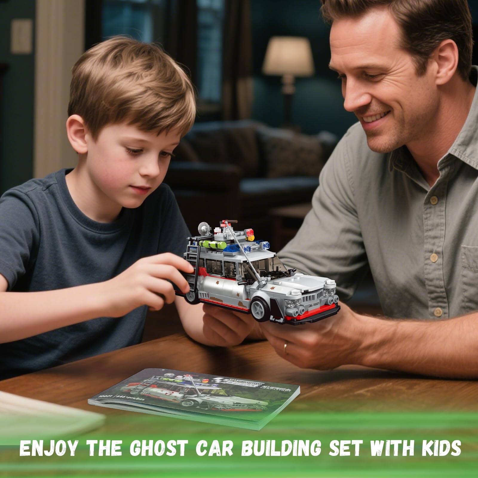 EZTW1 Ghost Car Ecto 1 Building Blocks Kit For Adults Compatible With ...