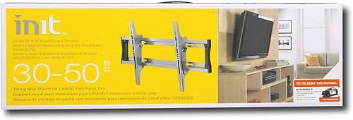 Best Buy: Init™ Tilting Wall Mount for 30" 50" Flat-Panel TVs Graphite ...