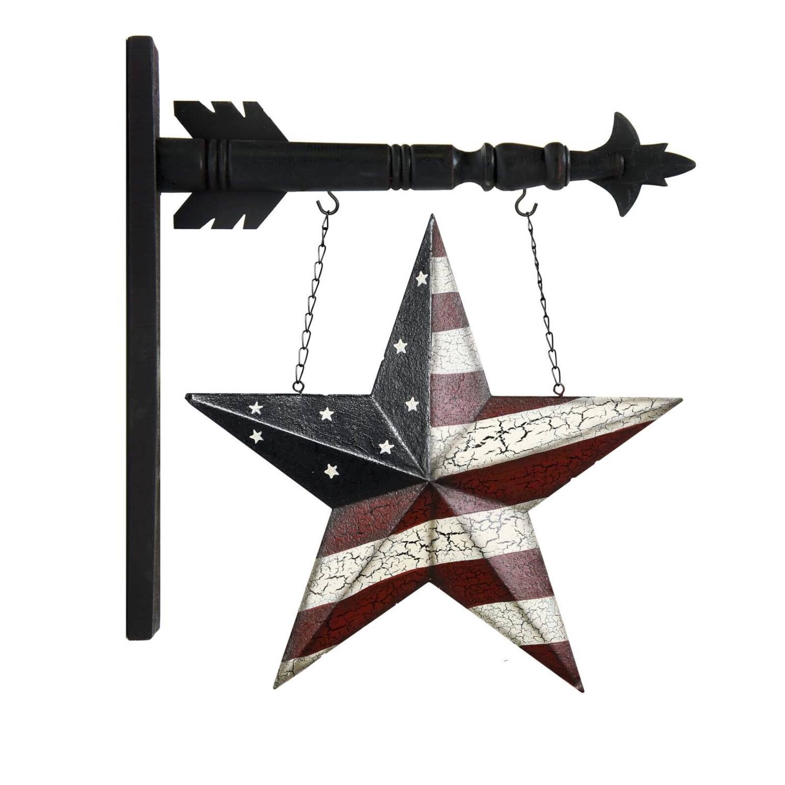 K&K Interiors Red White and Blue Americana Star Metal Arrow Replacement ...
