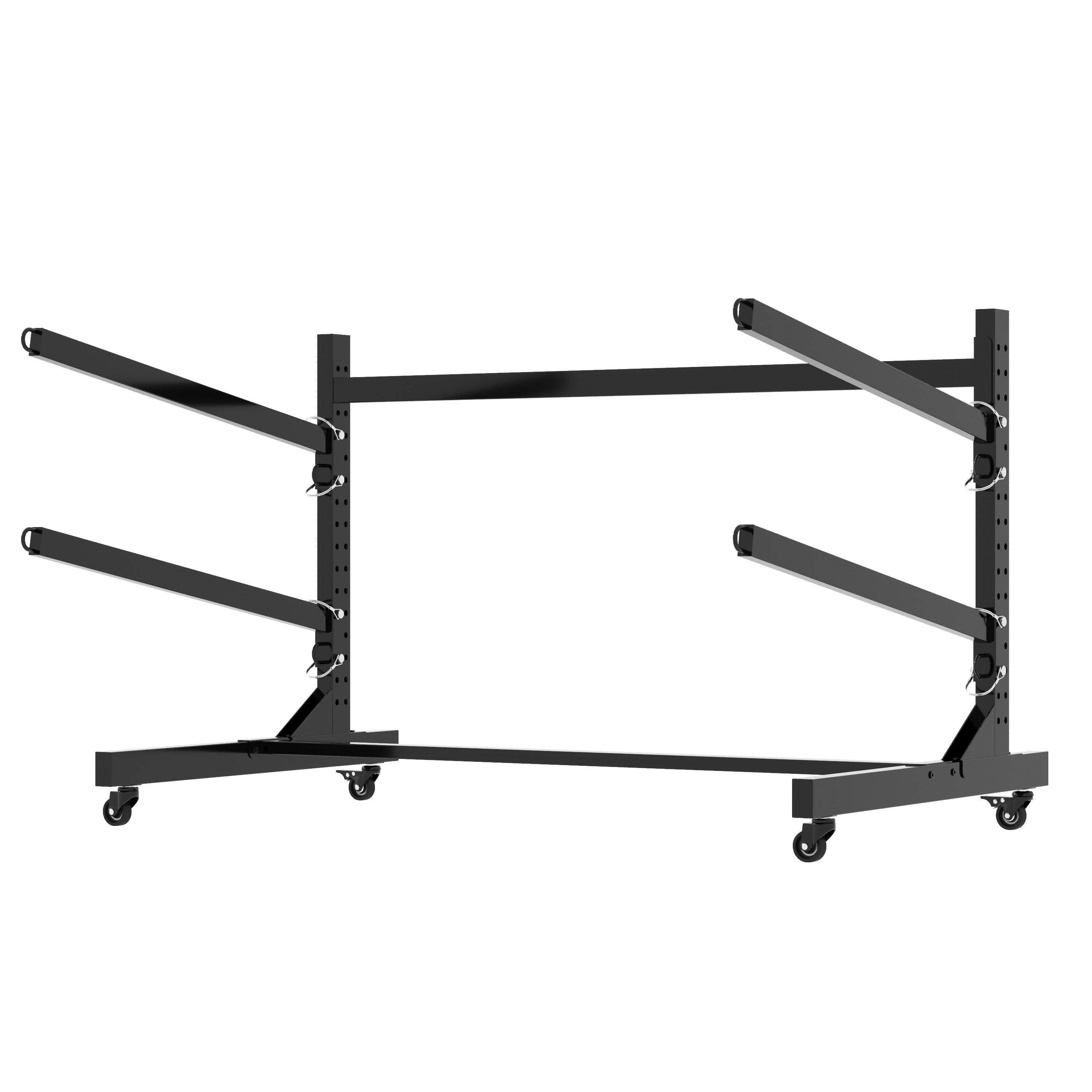 Mirfee Heavy Duty Kayak Storage Rack Holds 2 Boats, Adjustable with ...
