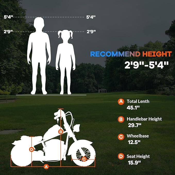 GARVEE Electric Motorcycle for Kids, 24V 250W Dirt Bike, Two Speed Max ...