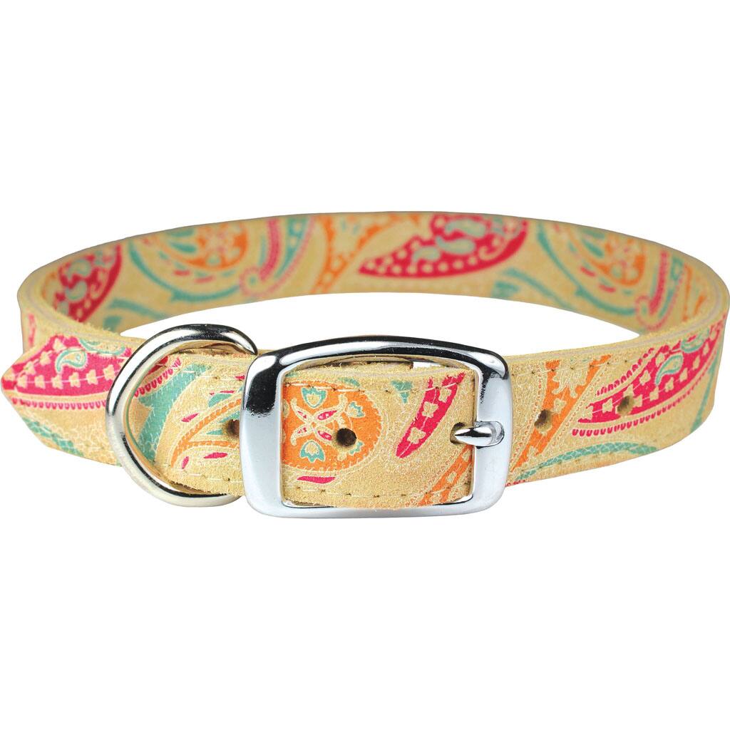 Omni Pet Leather Paisley Dog Collar Multicolor - Best Buy