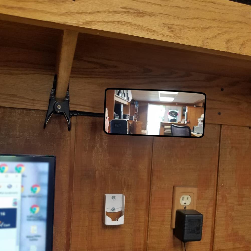 Pacoar Cade Clip On Security Cubicle Mirror Personal Safety And Office ...