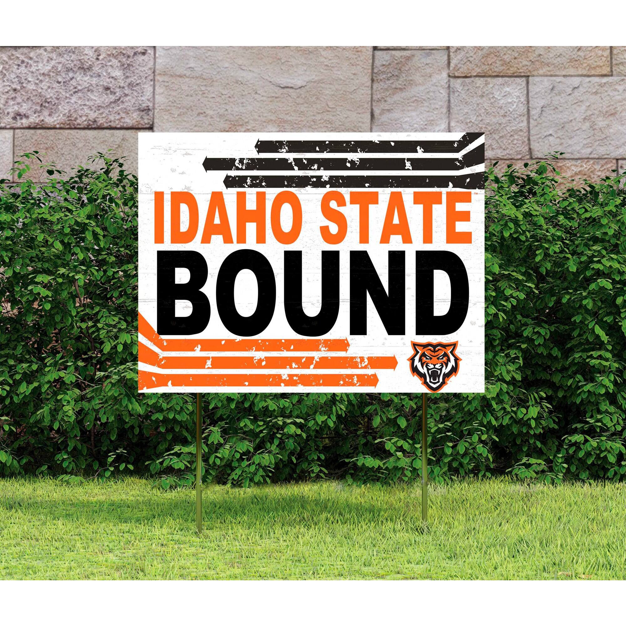 Jardine Idaho State Bengals 18" x 24" Bound Yard Sign White 200047461 ...