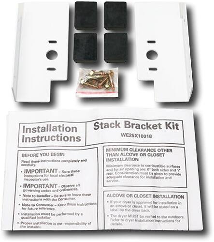 GE Front Load Laundry Stack Kit White GEFLSTACK - Open Box - Best Buy