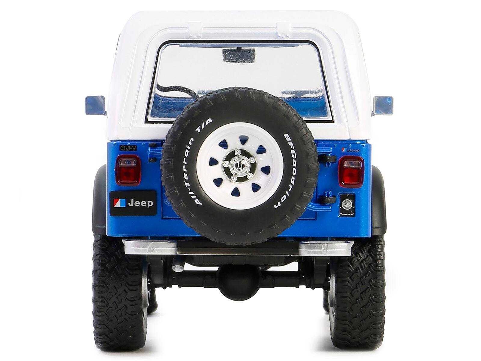 Greenlight 1978 Jeep CJ 7 Renegade Captain Blue Metallic with White Top ...