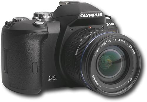 Best Buy: Olympus EVOLT 10.0MP Digital SLR Camera with 2 Lenses Black E-510
