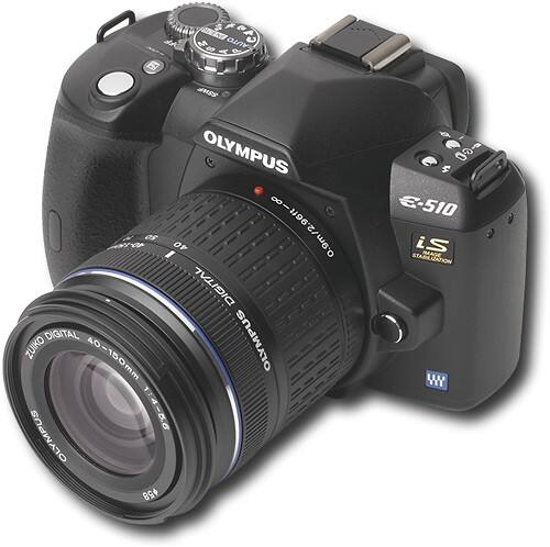 Best Buy: Olympus EVOLT 10.0MP Digital SLR Camera with 2 Lenses Black E-510