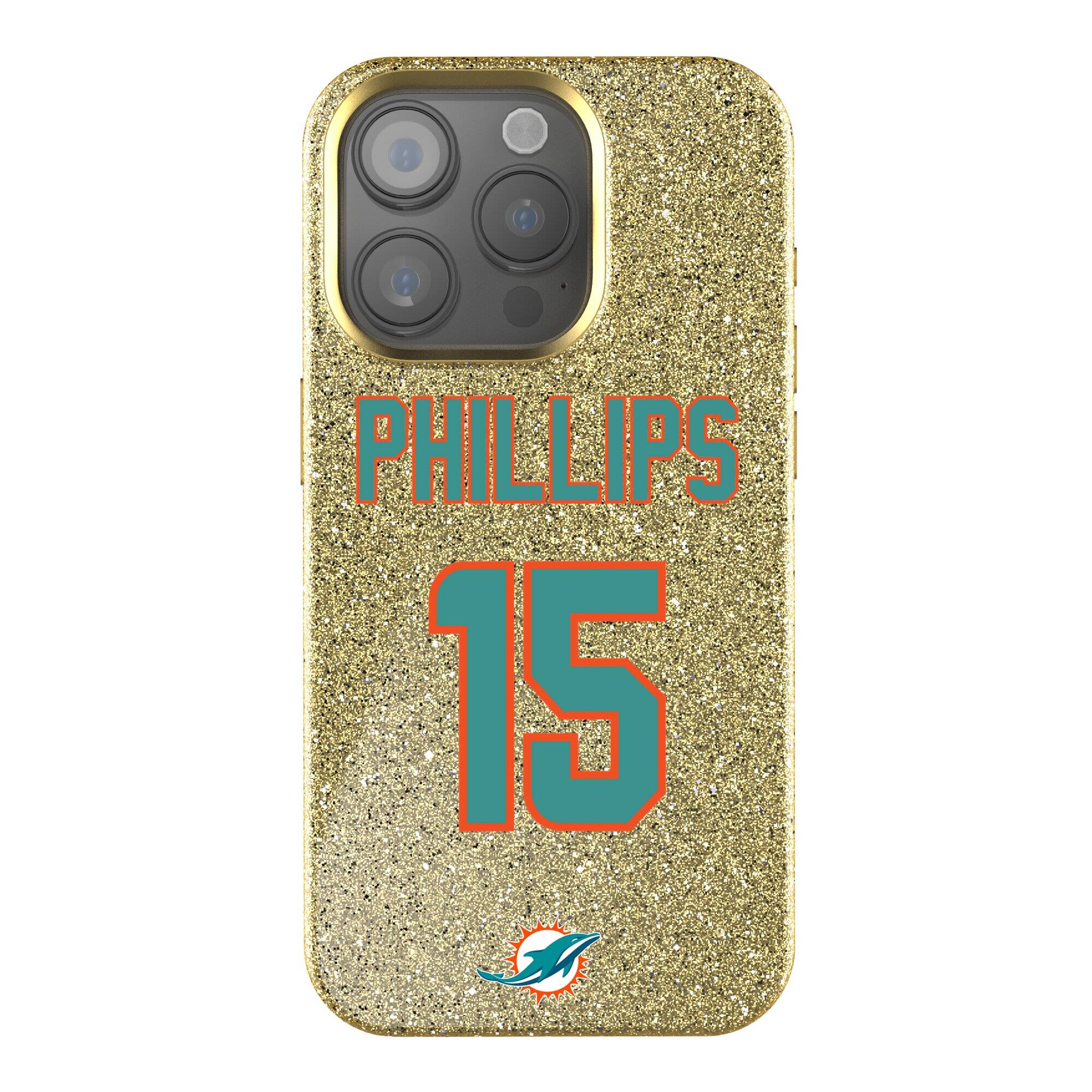 Keyscaper NFL Jaelan Phillips Miami Dolphins Bling iPhone Case 15 Pro ...