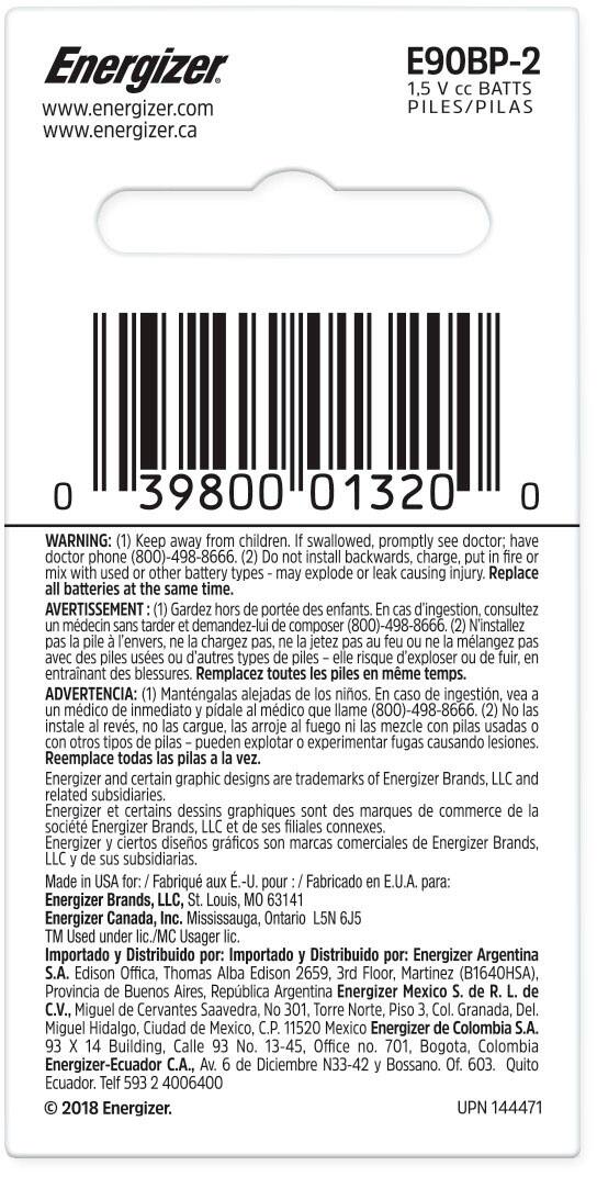 Customer Reviews: Energizer N Batteries (2 Pack), 1.5V Alkaline Small ...