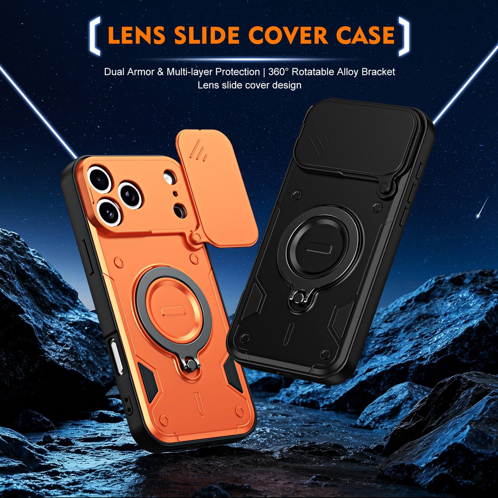 Dteck For Apple iPhone 17 Pro Max Shockproof Ring Kickstand Drop ...