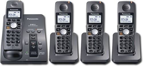 Best Buy: Panasonic 5.8GHz Cordless Phone System with Digital Answering ...