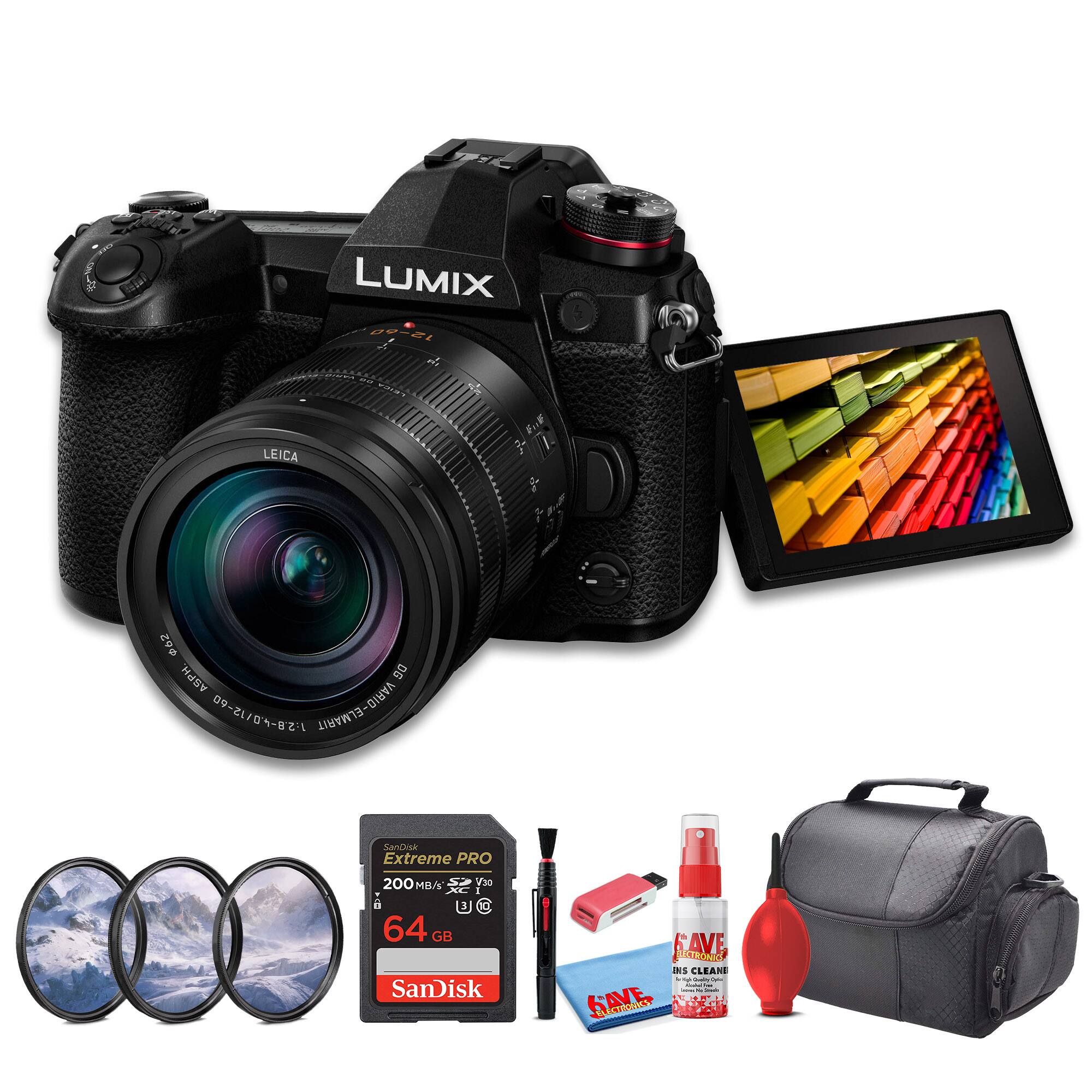 Panasonic Lumix G9 Mirrorless Camera with 12 60mm f/2.8 4 Lens (DC G9LK ...