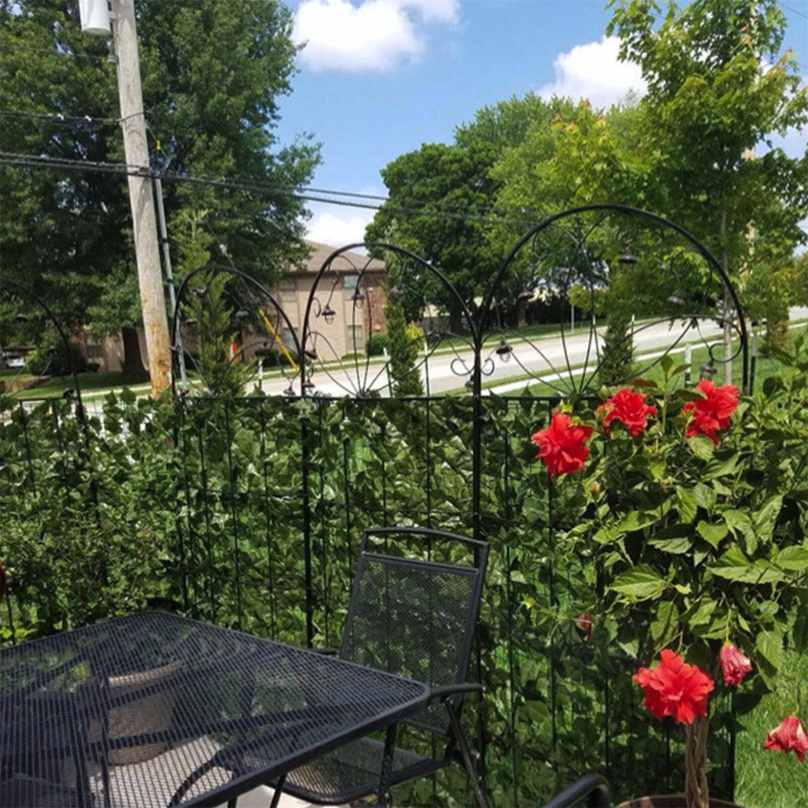 Stylel Star Artificial Ivy Fence 118x39.4in Grass Wall Screen Vines ...