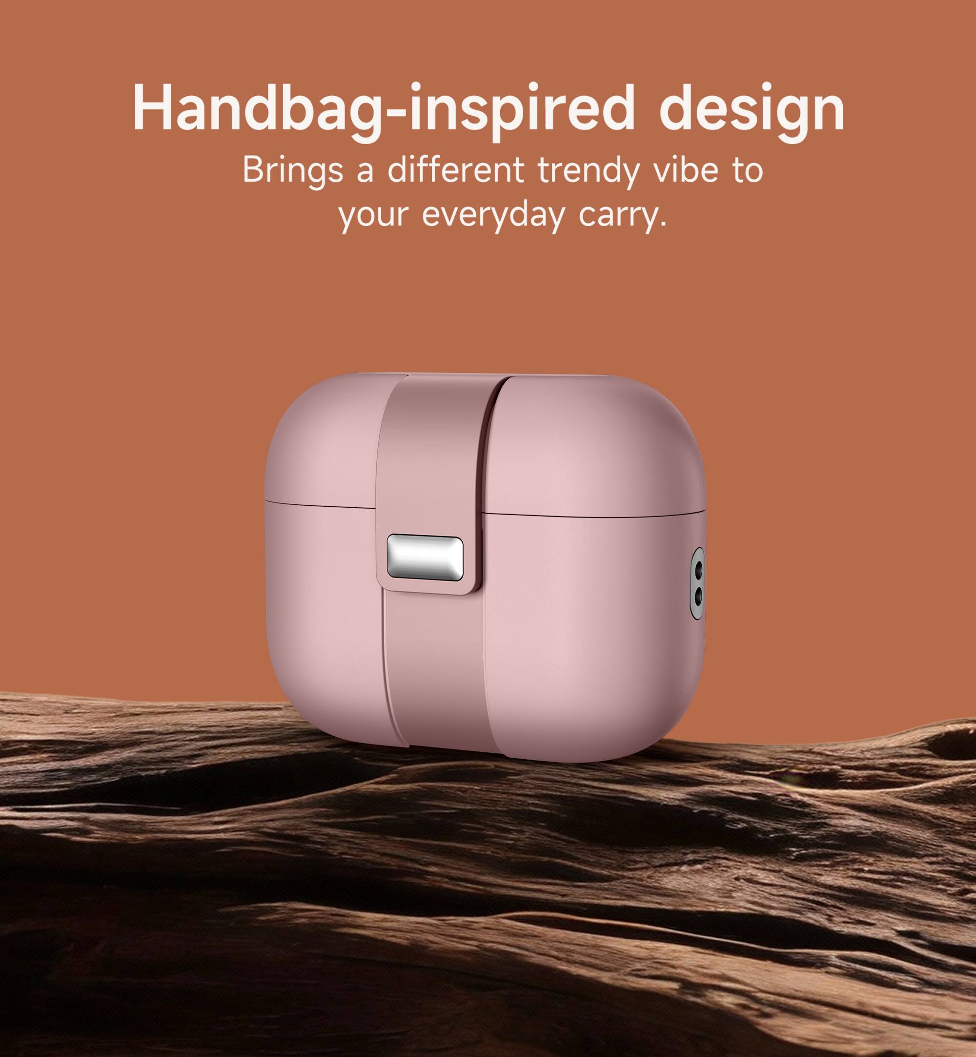 SURITCH Magnetic Lock Bumper Case for AirPods Pro 2/Pro, Handbag Style ...
