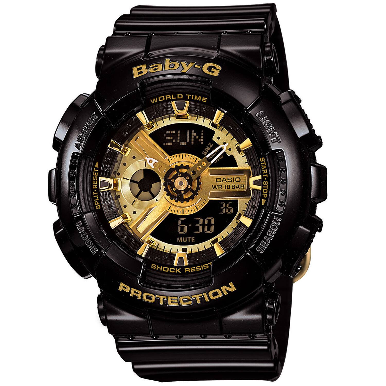 Casio Women's Baby G Dial Watch BA110 1A Black BA110-1A - Best Buy