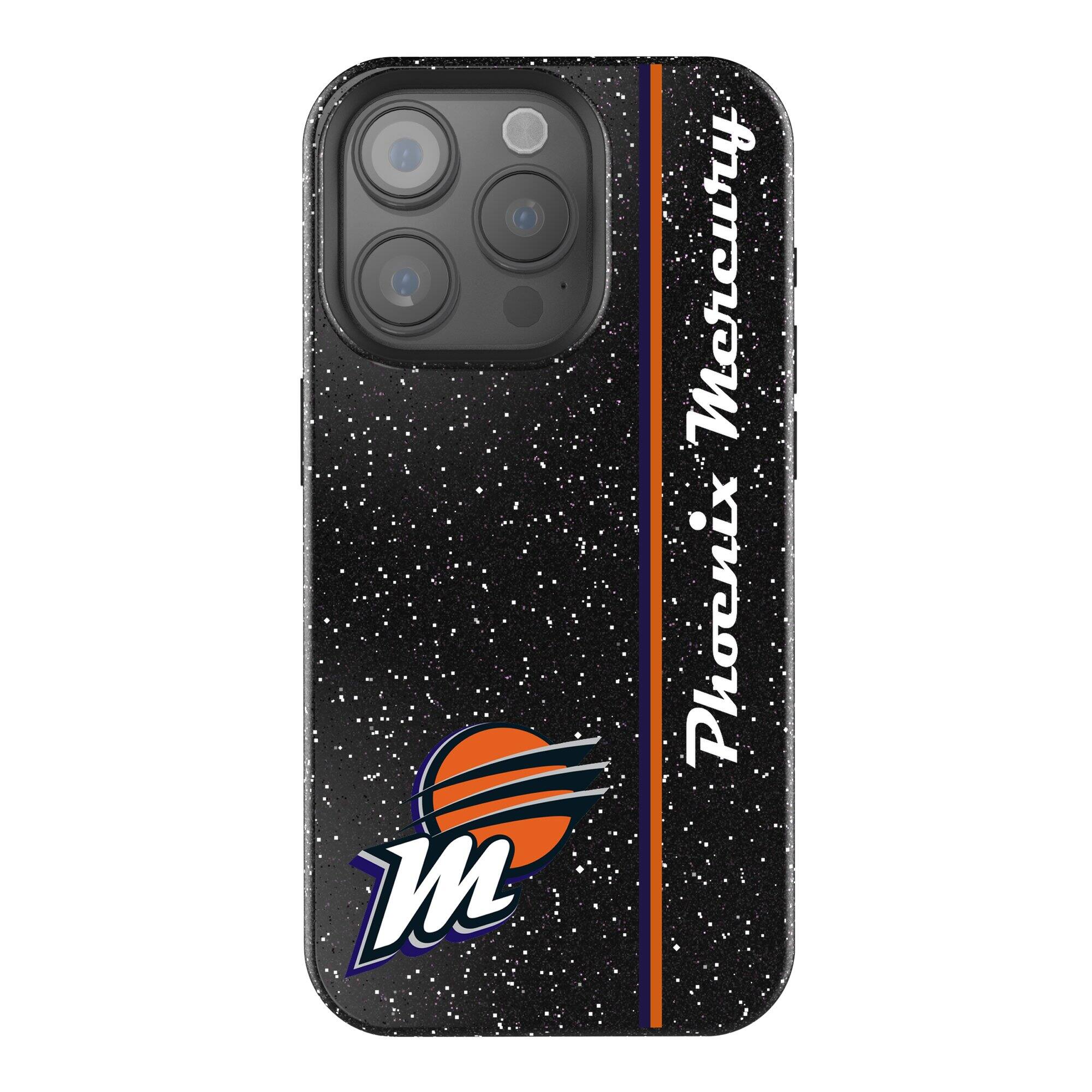 Keyscaper WNBA Phoenix Mercury Sidebar Bling iPhone Case 16 Pro Black ...