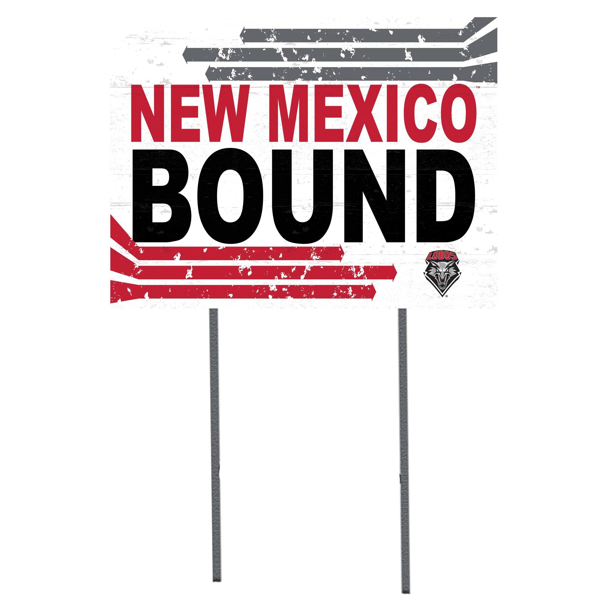 Jardine New Mexico Lobos 18" x 24" Team Yard Sign White 200638989 ...