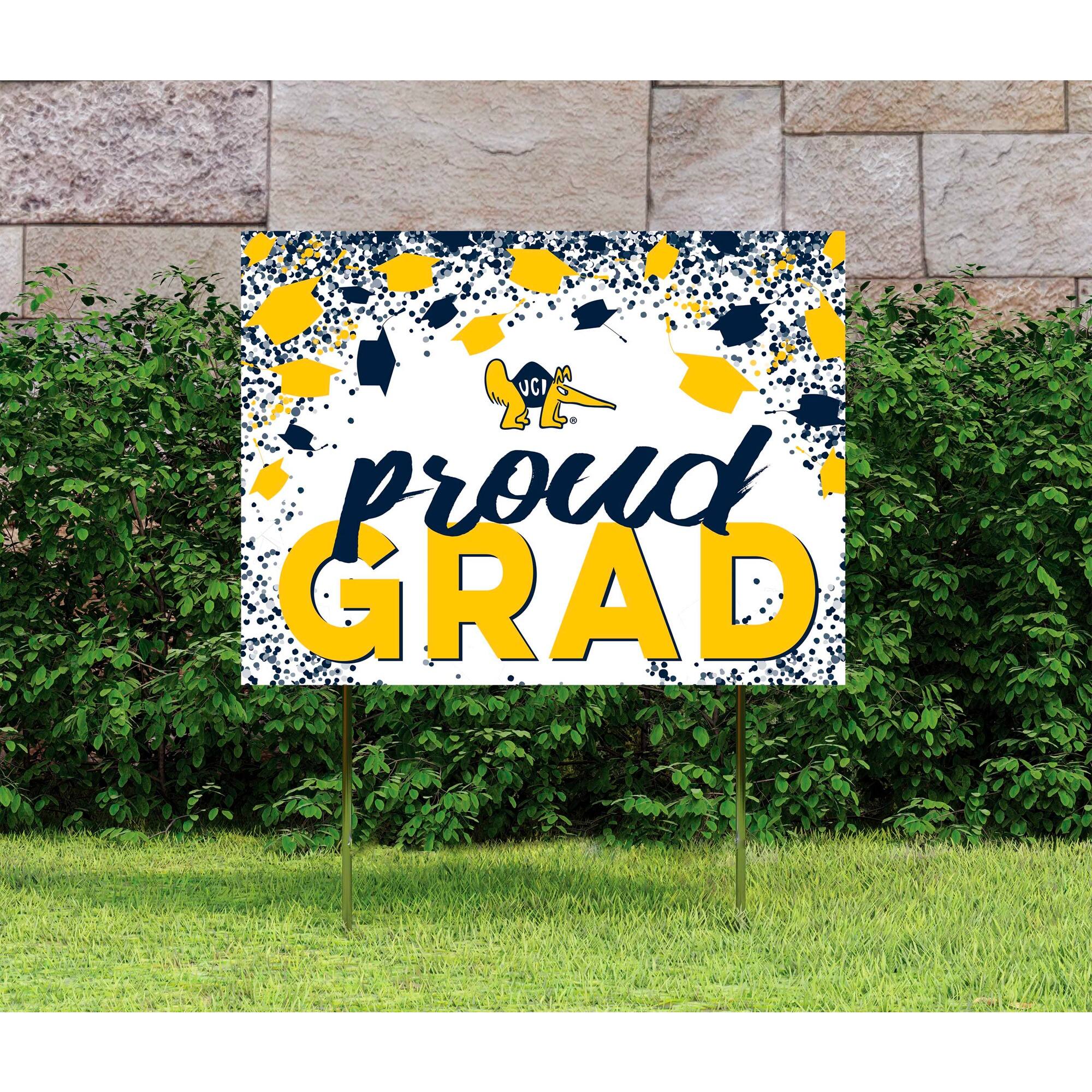 Jardine UC Irvine Anteaters 18" x 24" Proud Grad Yard Sign White ...