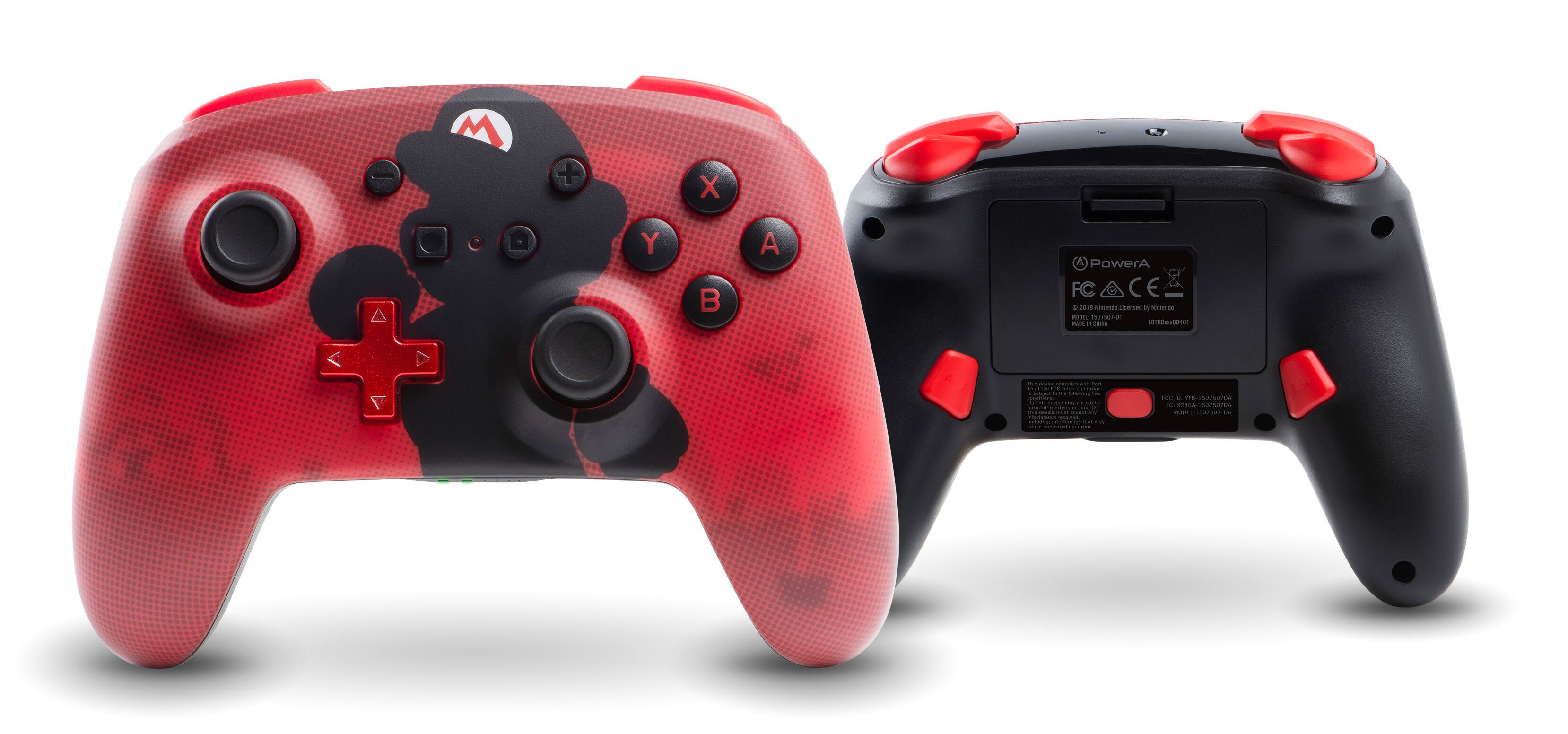 Best Buy PowerA Enhanced Wireless Controller for Nintendo Switch Mario Silhouette 1508192 01