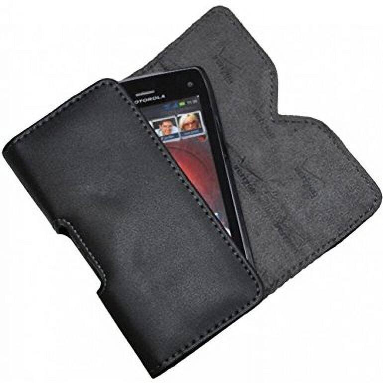RomeTech Verizon Universal Leather Pouch Case White - Best Buy