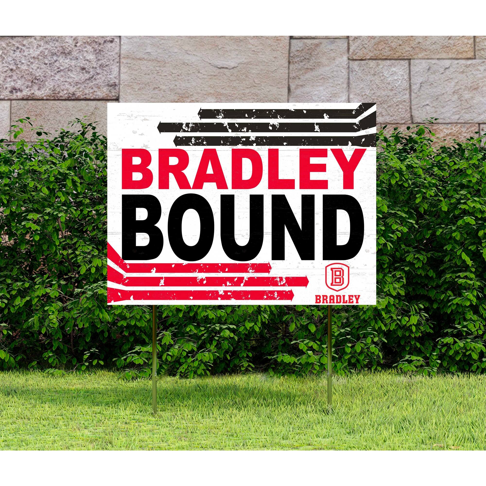 Jardine Bradley Braves 18'' x 24'' Bound Yard Sign White 200047389 ...