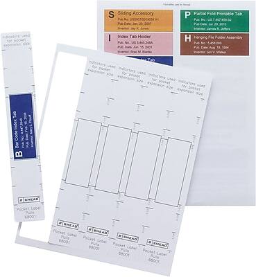 Smead Viewables Pocket Label Pulls, Paper/Poly Laminate, 45 per Pack ...