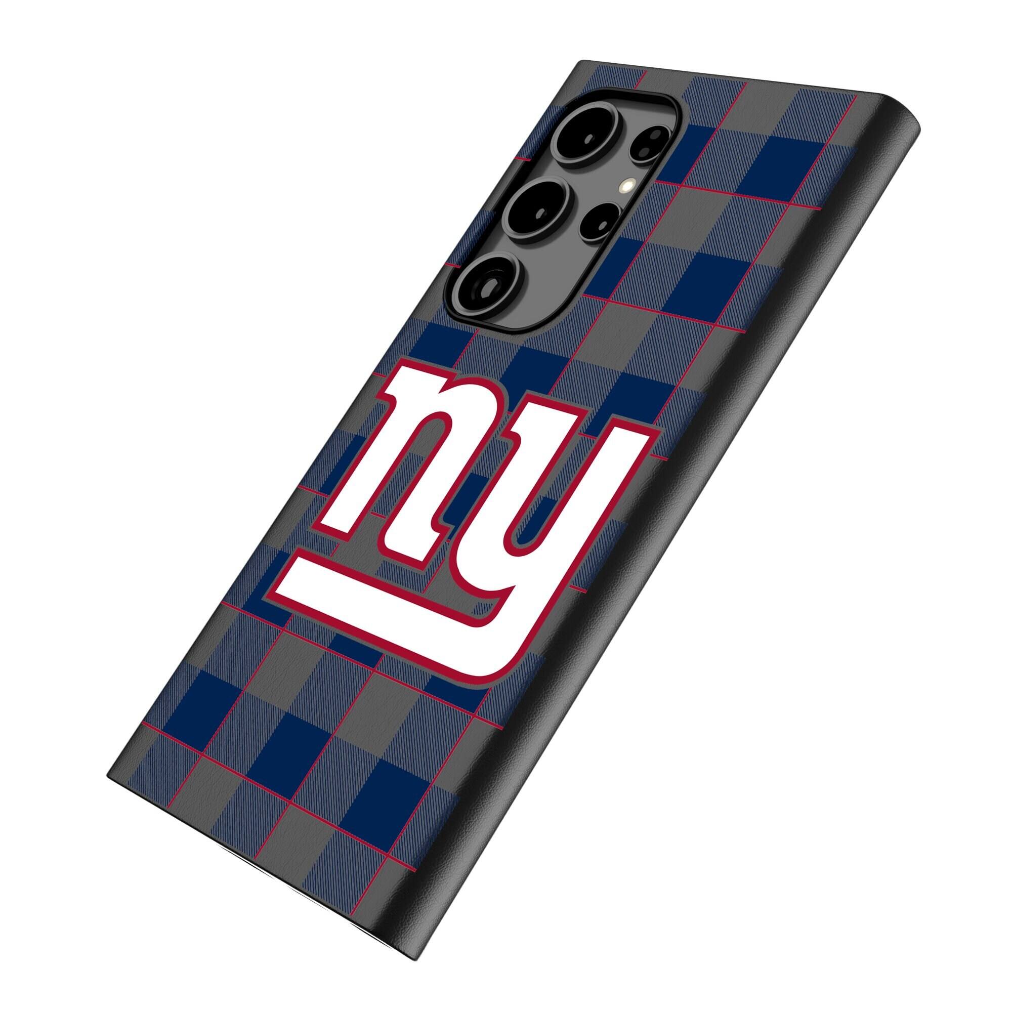 Keyscaper NFL New York Giants Plaid Galaxy Magnetic Bump Case S24 Ultra ...