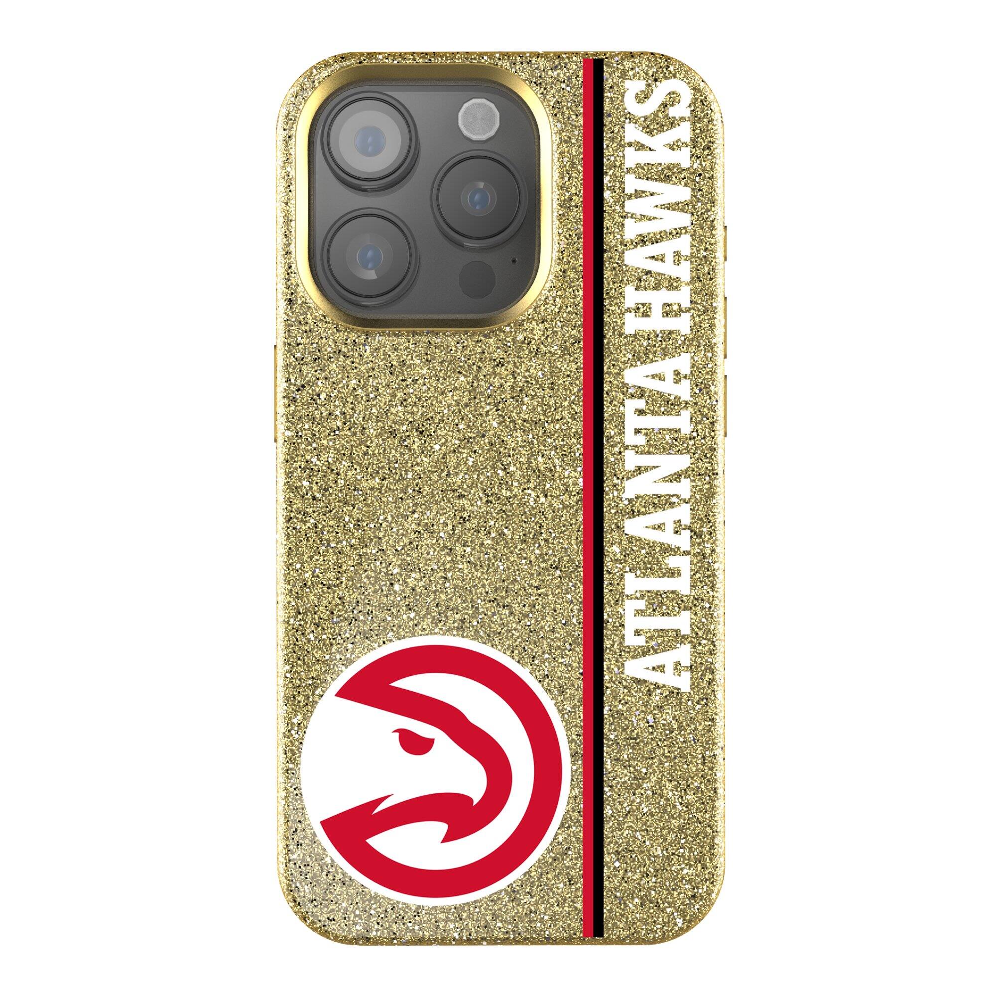 Keyscaper NBA Atlanta Hawks Sidebar Bling iPhone Case 16 Gold 202143511 ...