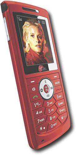Virgin Mobile Super Slice No Contract Cell Phone Red VM1450UKIT333 ...