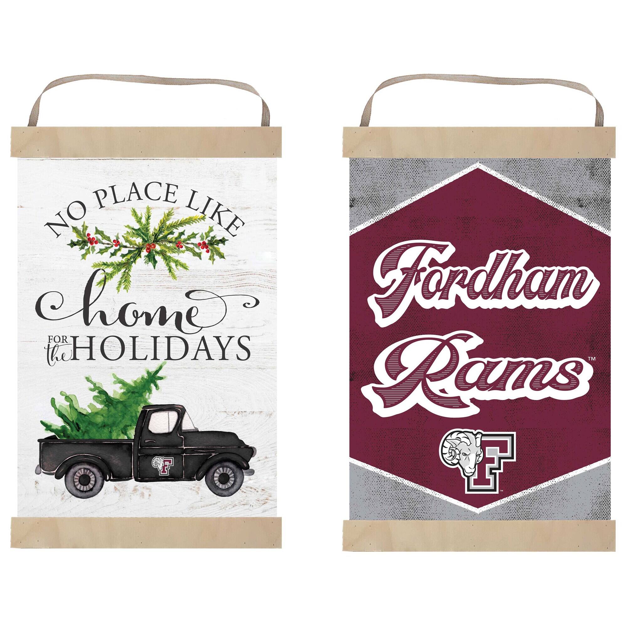 Jardine Fordham Rams 12" x 20" Reversible Banner Sign White 200769801 ...