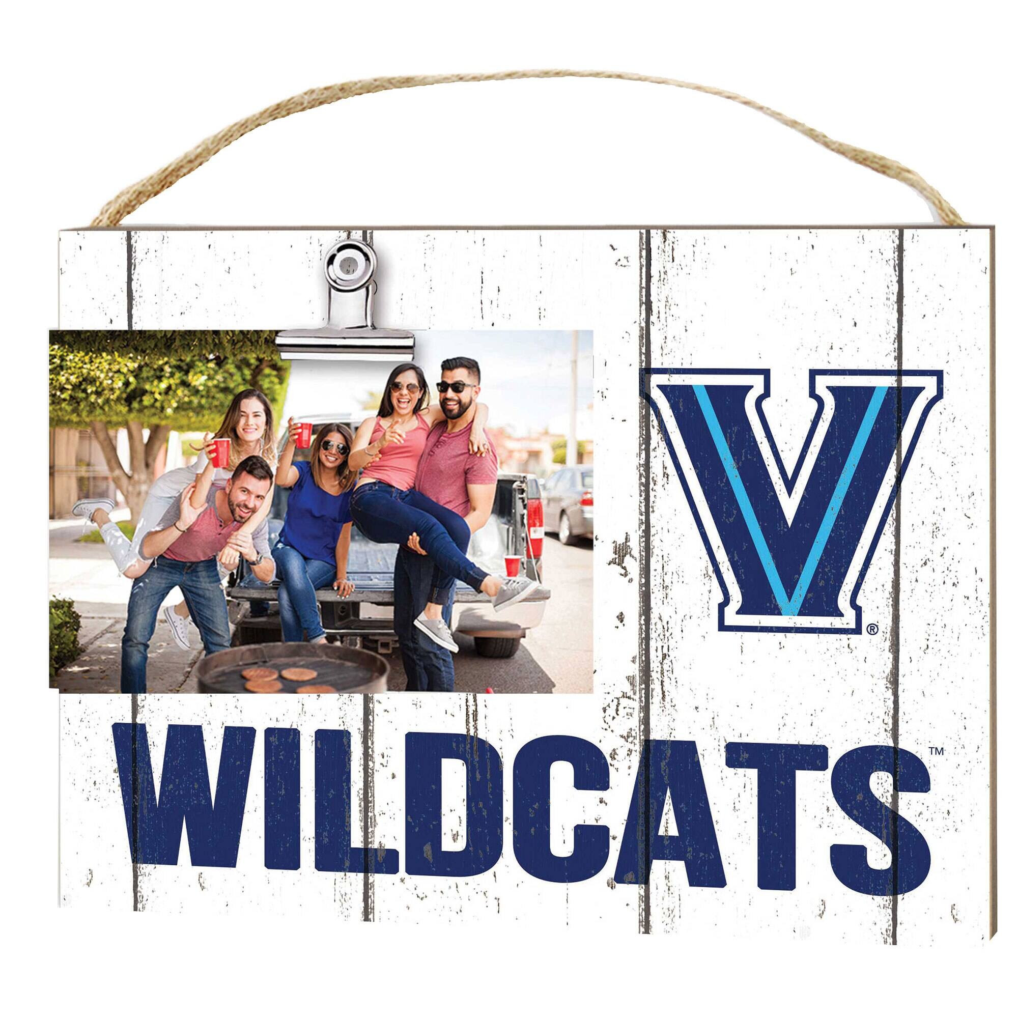 Jardine Villanova Wildcats 8" x 10" Weathered Clip It Frame White ...