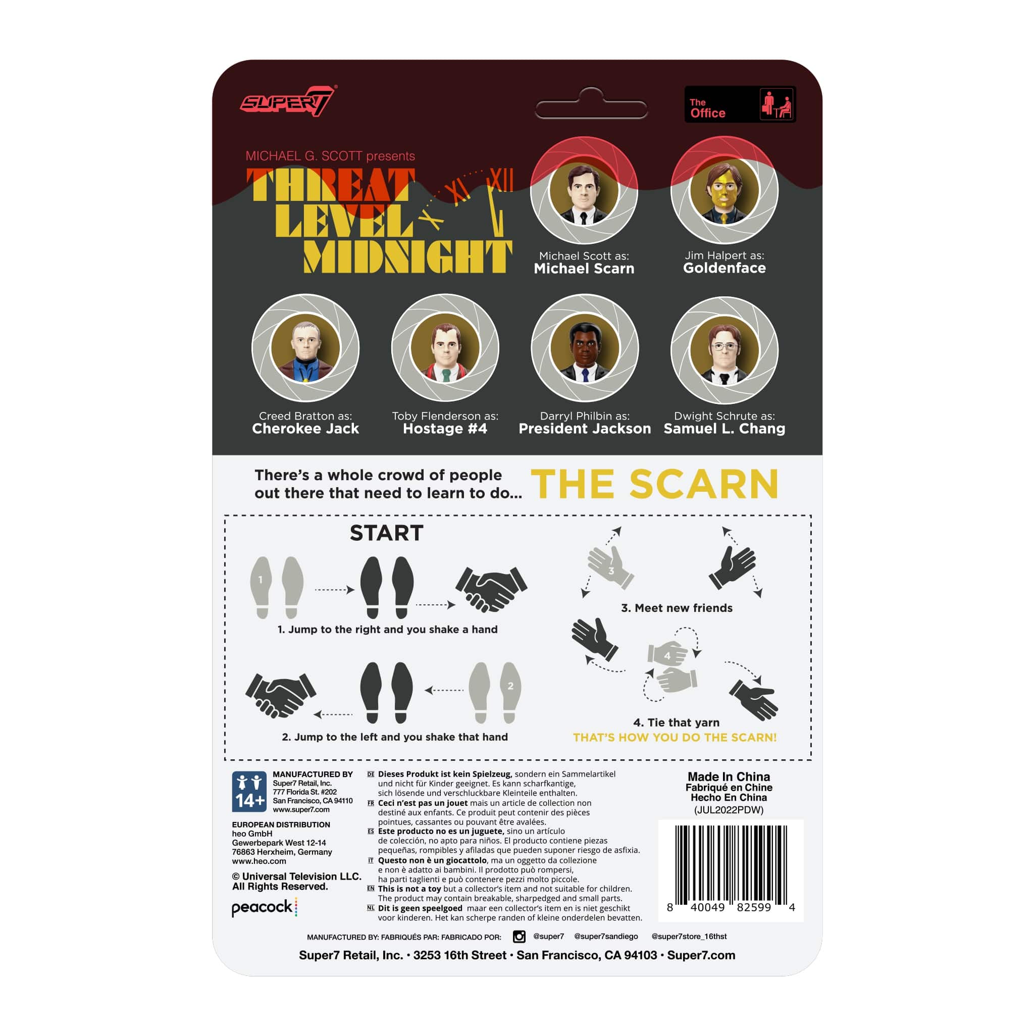 Customer Reviews: Super7 ReAction 3.75 in Plastic The Office Threat Level Midnight Creed Bratton ...