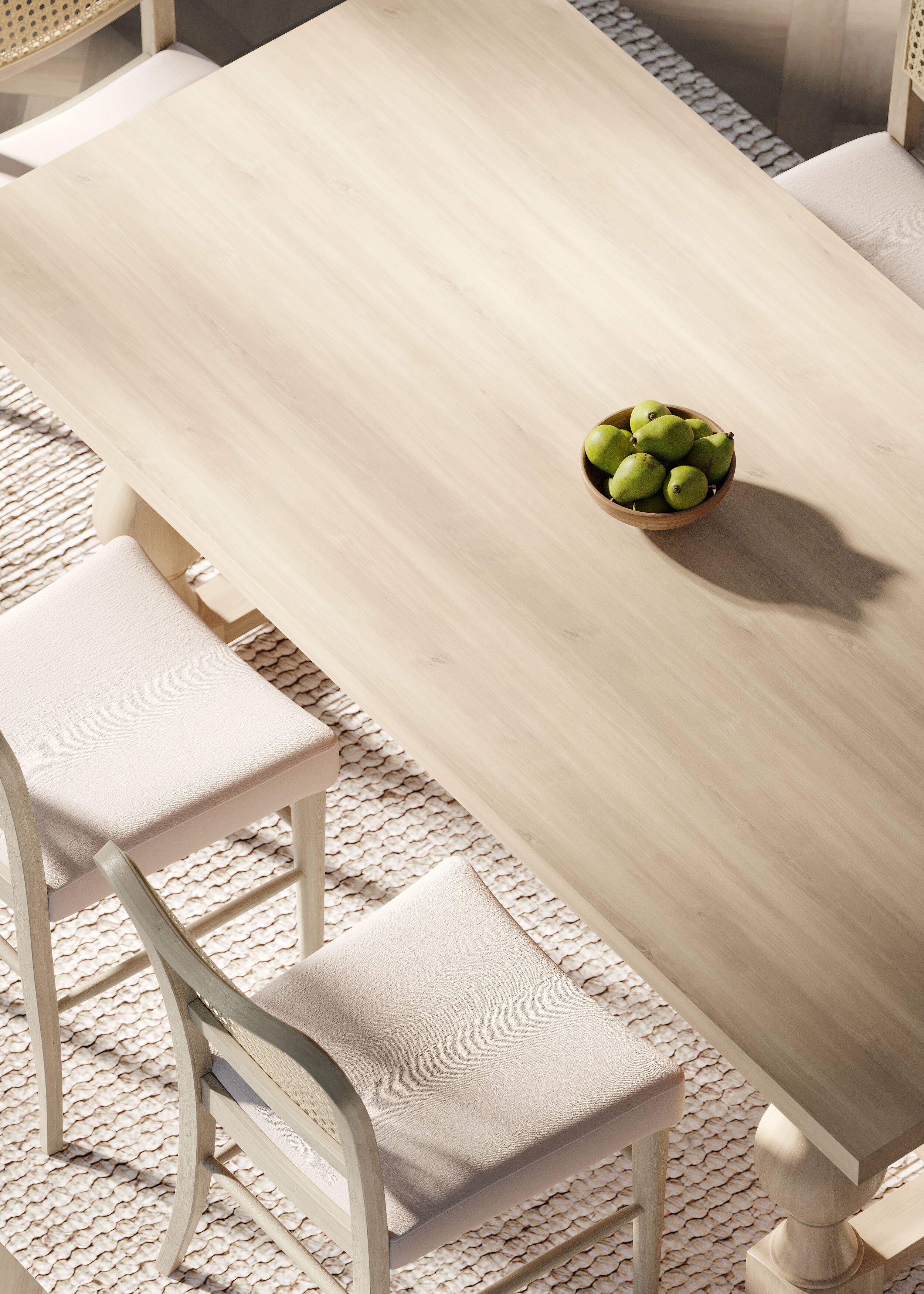 Maven Lane 19" Vera Classical Wooden Dining Chair Finish with Cream ...