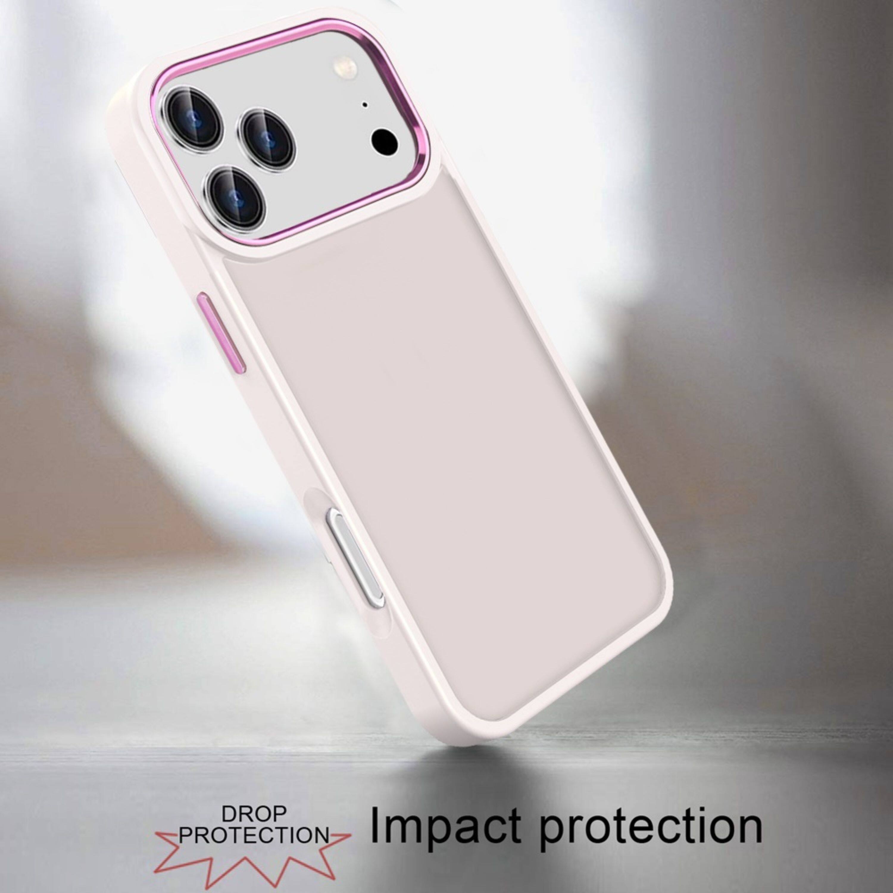 Kitcheniva Smooth Thick Acrylic Metal Buttons Phone Case With Tempered ...