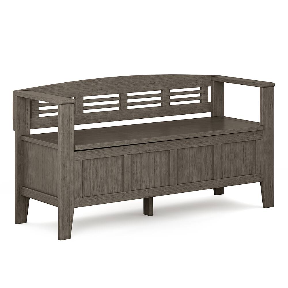 Simpli Home Adams SOLID WOOD 48 inch Wide Contemporary Entryway Storage ...