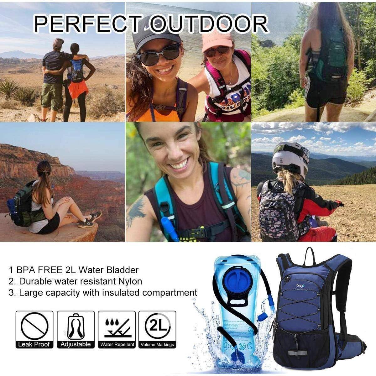 Pacoar Cade 15l Insulated Hydration Backpack Pack With 2l Water Bladder ...