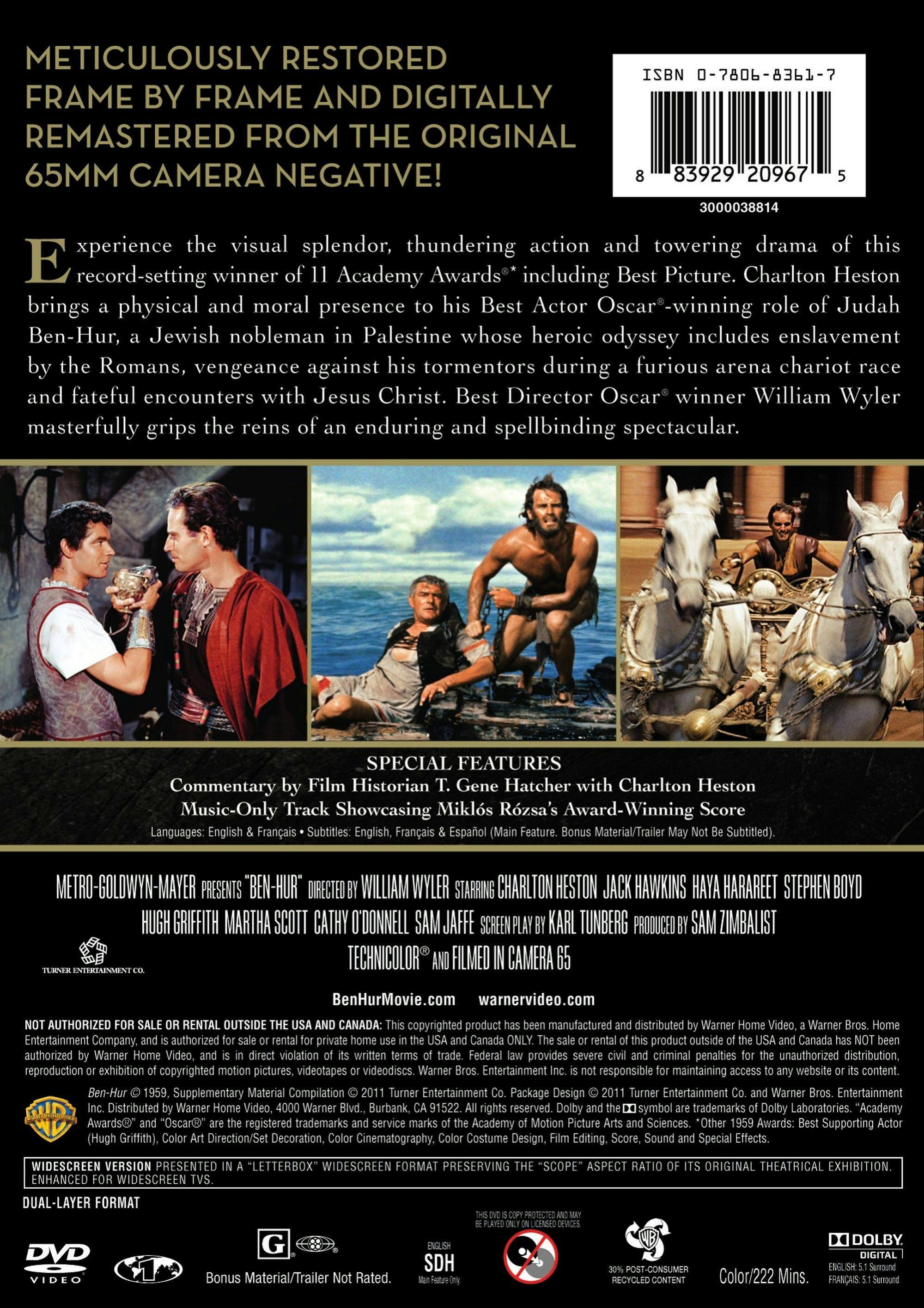 Ben Hur (50th Anniversary Edition) [DVD] [Standard] - Best Buy