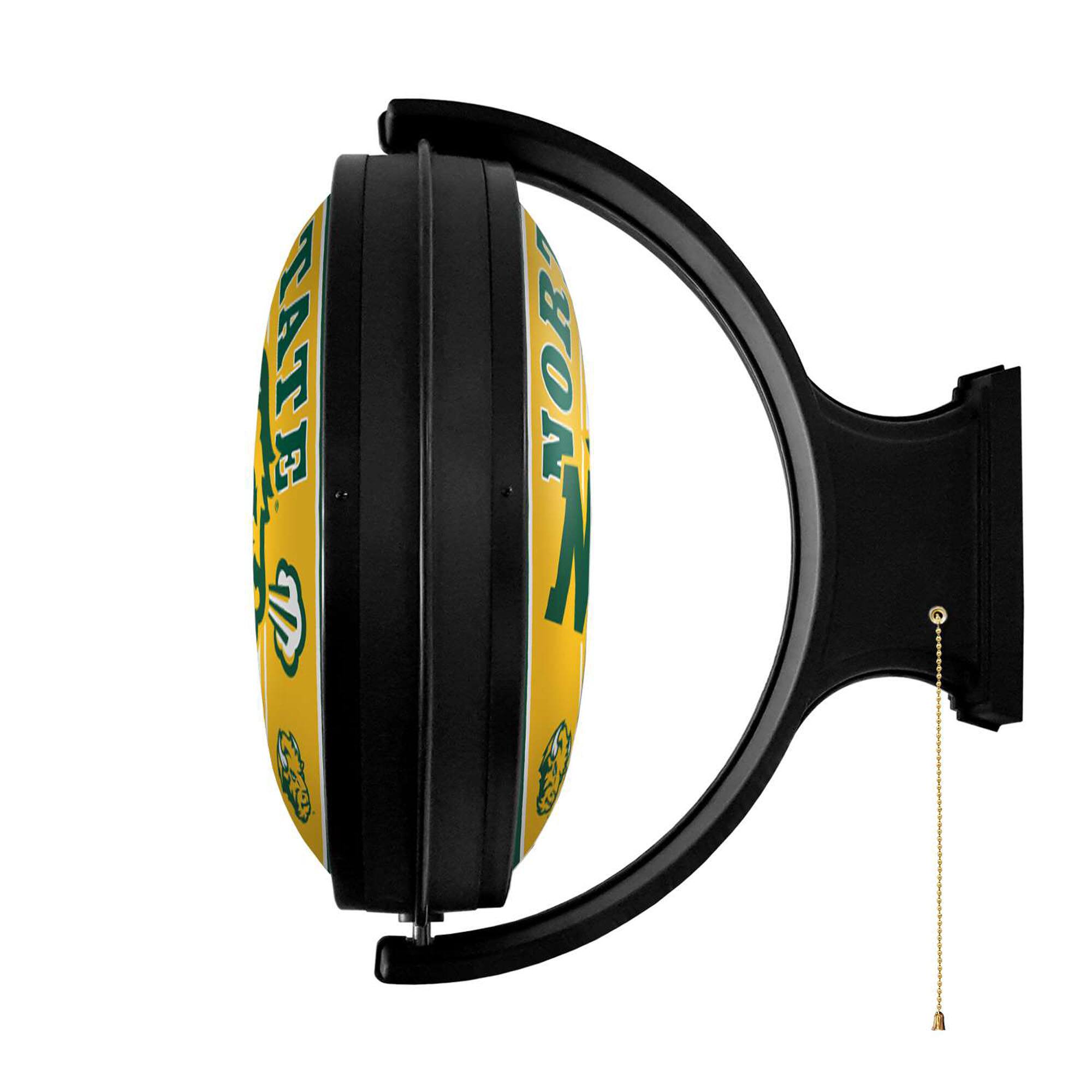 The Fan Brand NDSU Bison Logo 21'' x 23'' Rotating Lighted Wall Sign ...