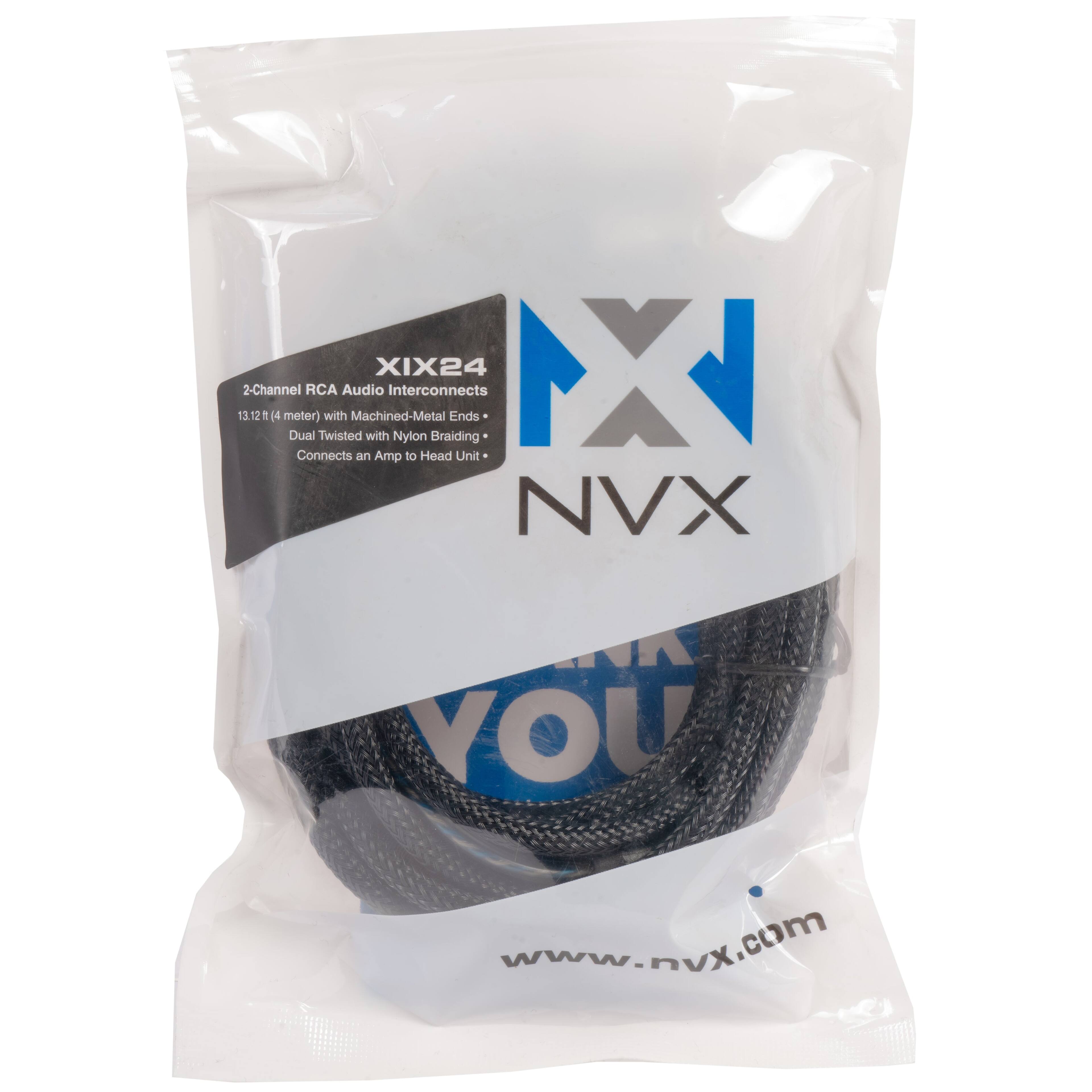 NVX XIX24 13.12 ft (4 Meter) Oxygen Free Copper 2 Channel Double ...