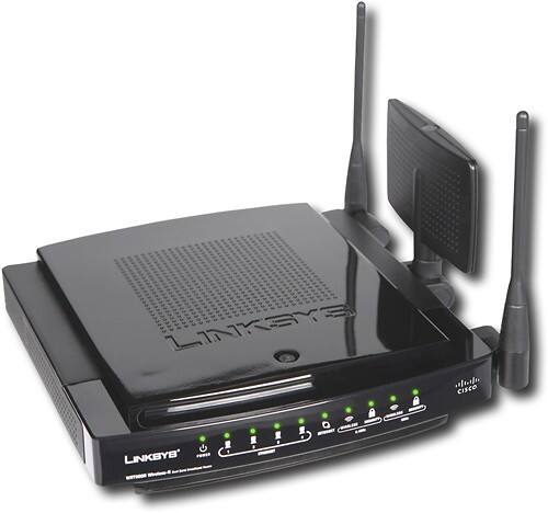 Best Buy: Linksys Dual-Band Wireless-N Gigabit Router with 4-Port ...