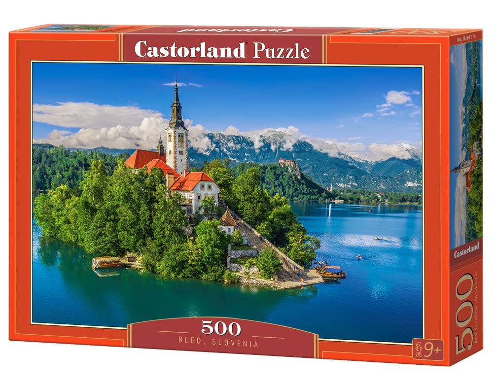 Castorland 500 Piece Jigsaw Puzzles, Bled, Slovenia, Historic church ...