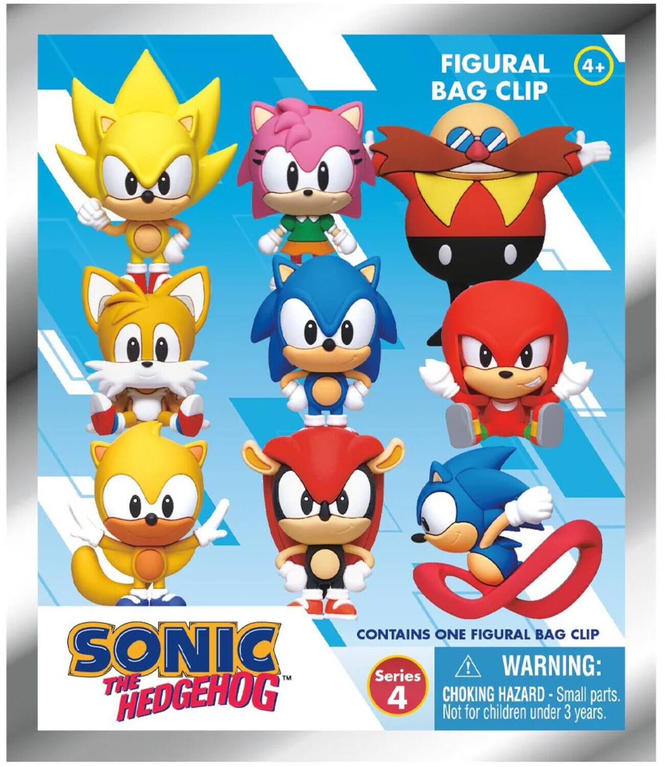 Monogram Sonic the Hedgehog Series 4 3D Foam Bag Clip Blind Bag 24pc ...