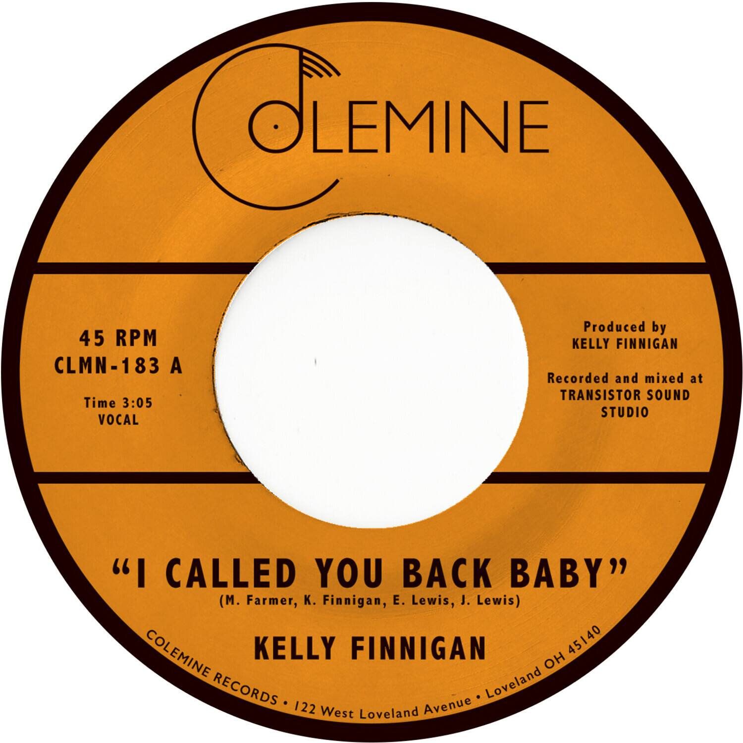Kelly Finnigan I Called You Back Baby 7 INCH SINGLE [7 inch Vinyl Disc ...