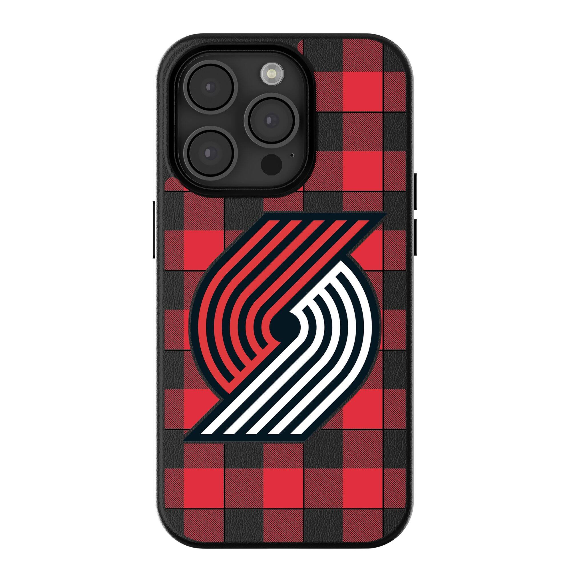 Keyscaper NBA Portland Trail Blazers Plaid Magnetic Bump iPhone Case 16 ...