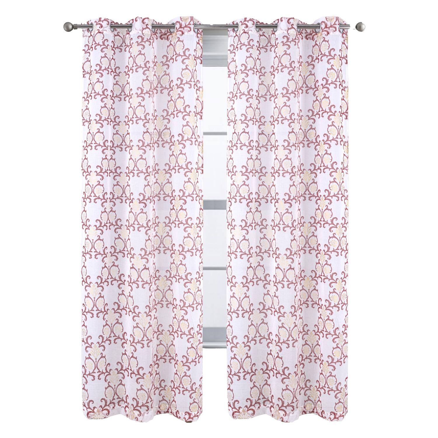 RT Designers Collection Crown Grommet Sheer Metallic Printed Doily ...